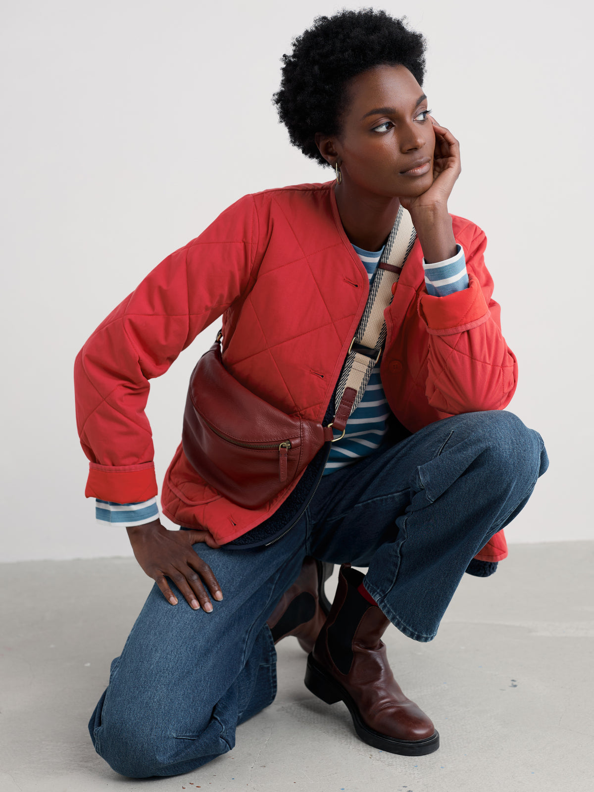 Seasalt Swift Barn Jacket - Tomato – White finn