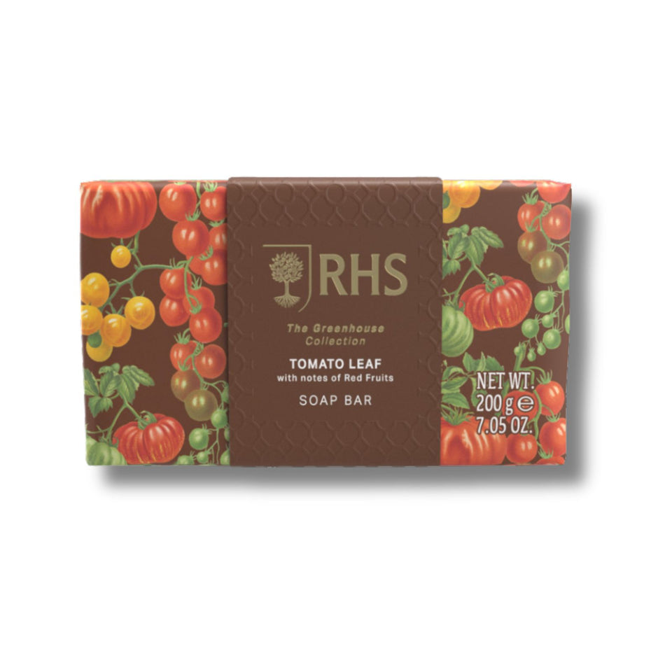 RHS Greenhouse Tomato Soap Bar 200g – White finn